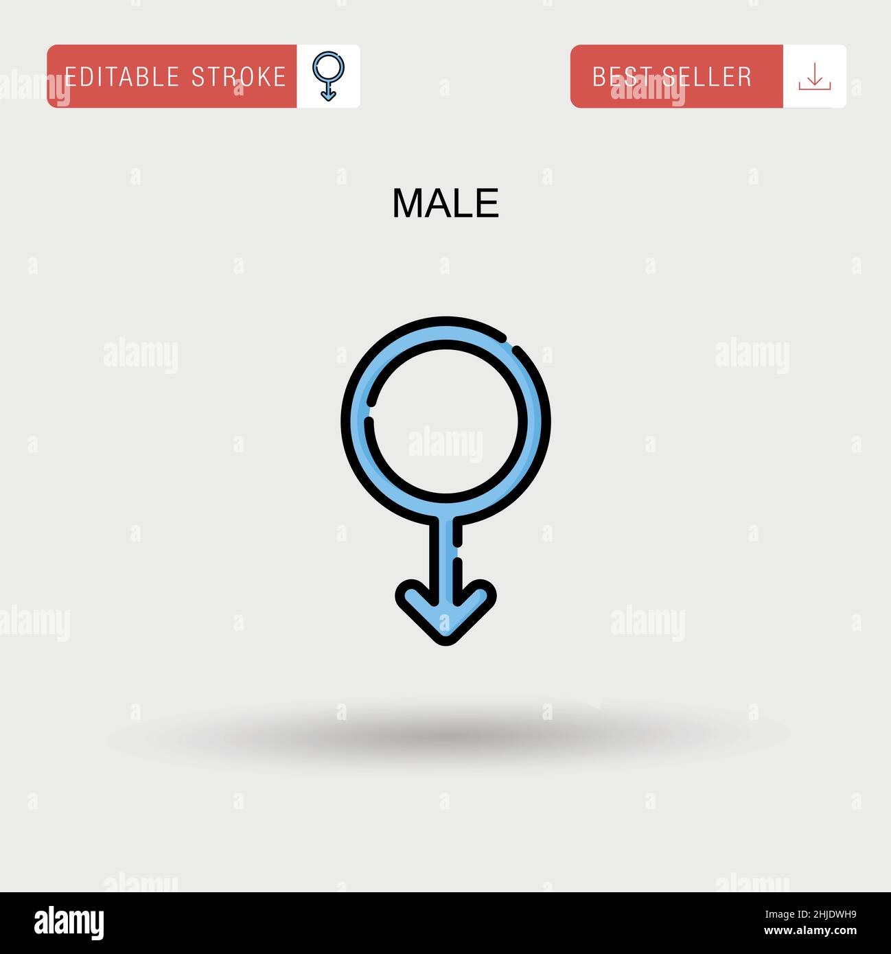Male Simple vector icon Stock Vector Image & Art - Alamy