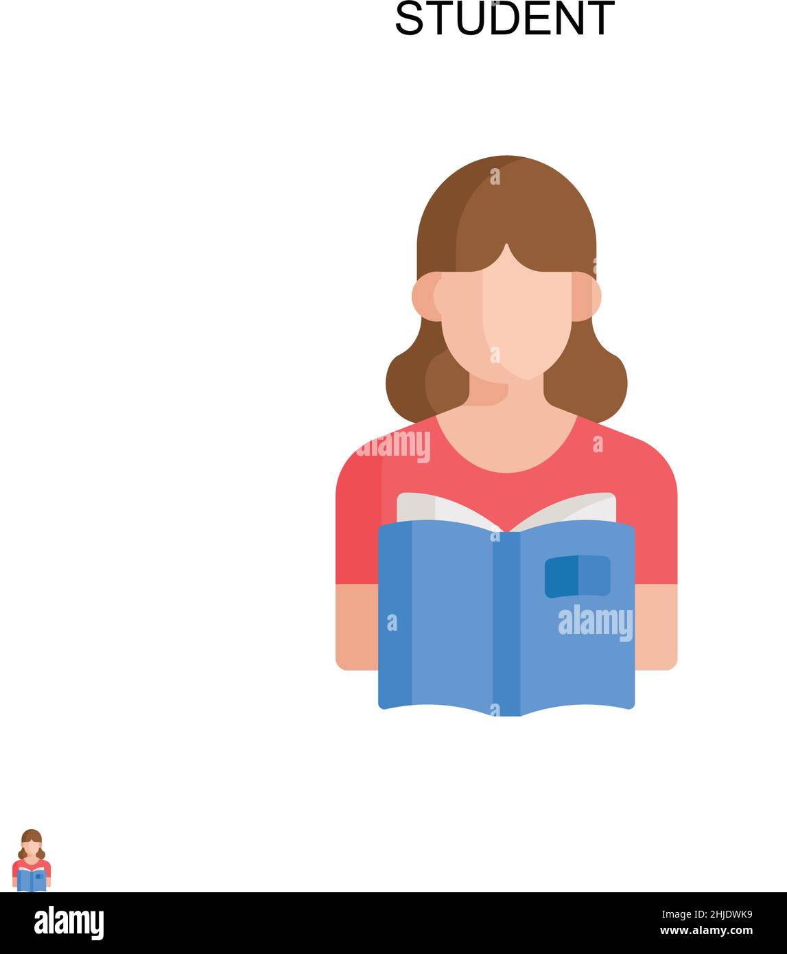 Education symbol african school girl Stock Vector Images - Alamy