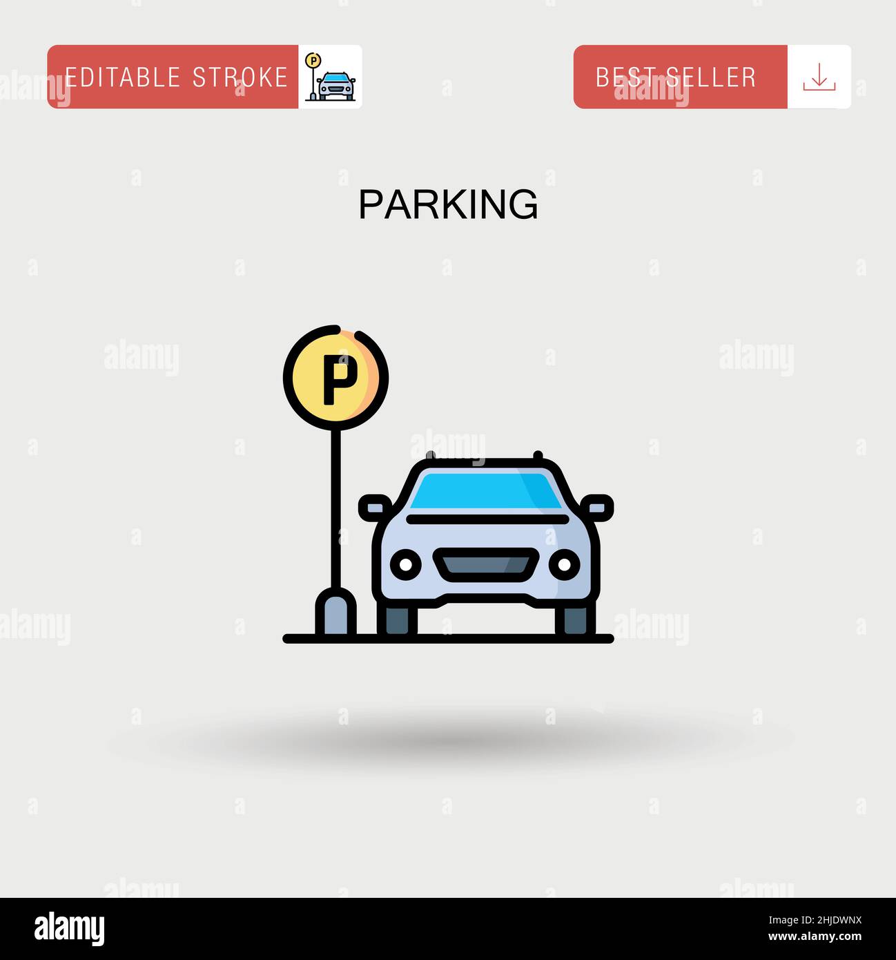 Parking Simple vector icon Stock Vector Image & Art - Alamy