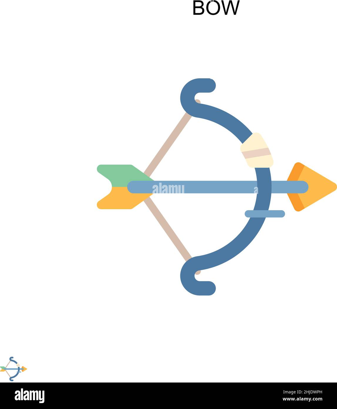 Bow Simple vector icon. Illustration symbol design template for web ...