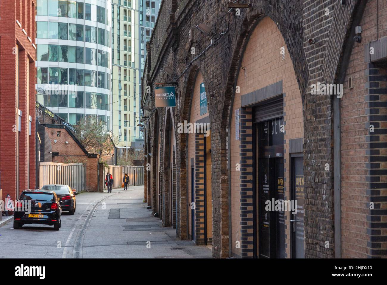 Old railway arches, commercial units & Sky Gardens residential & retail ...