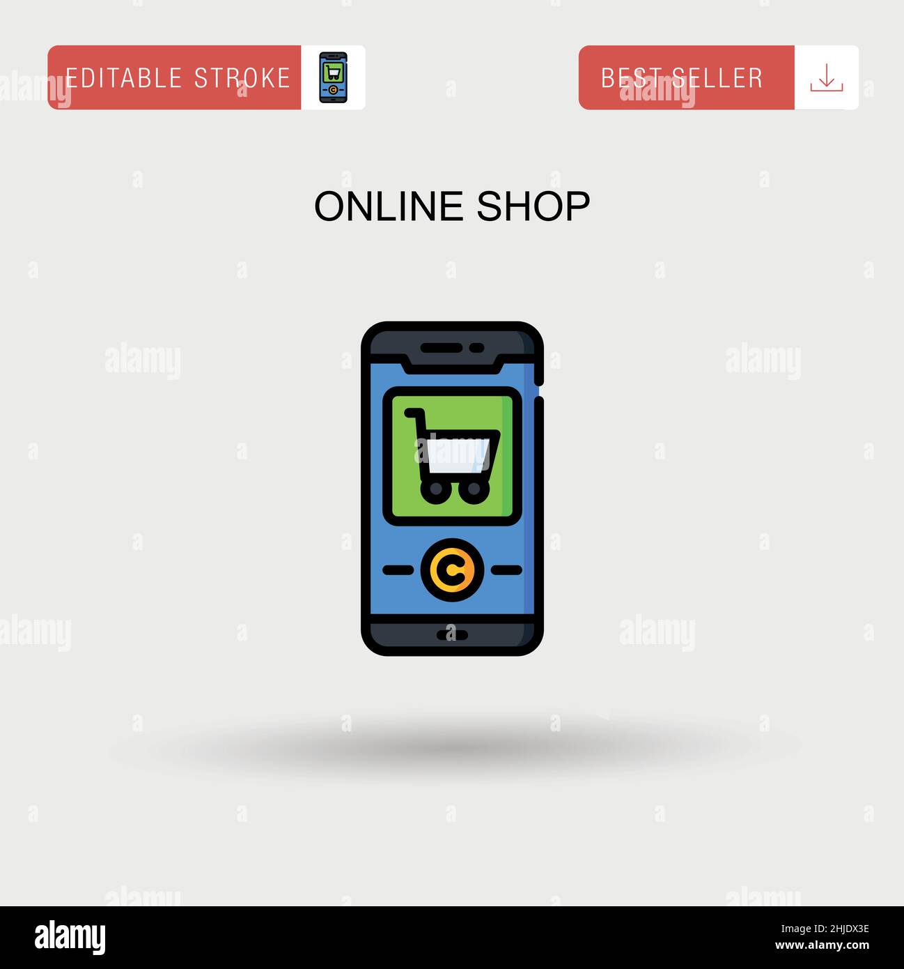 Consumer shop online store Stock Vector Images - Alamy