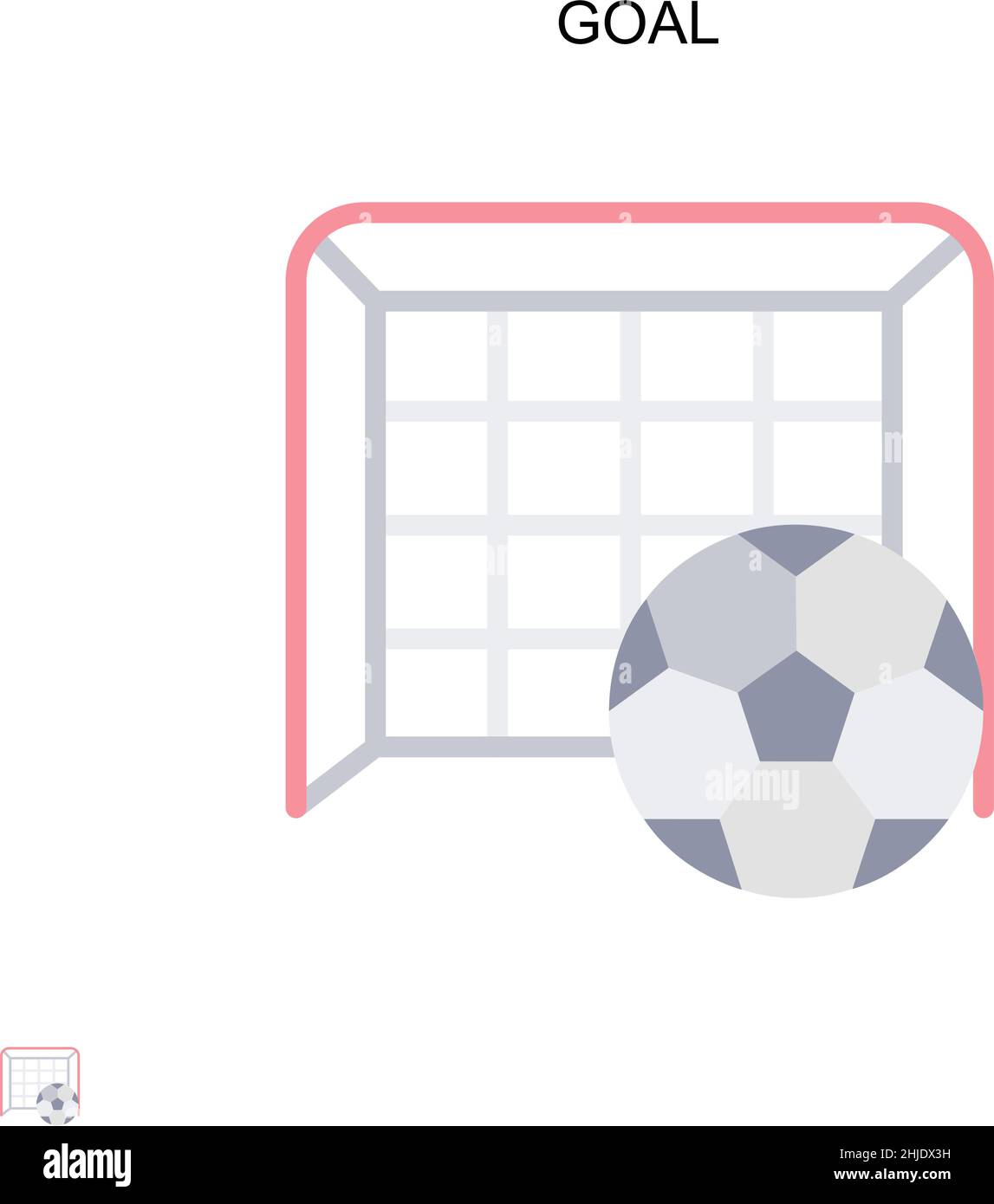 Goal Simple vector icon. Illustration symbol design template for web ...