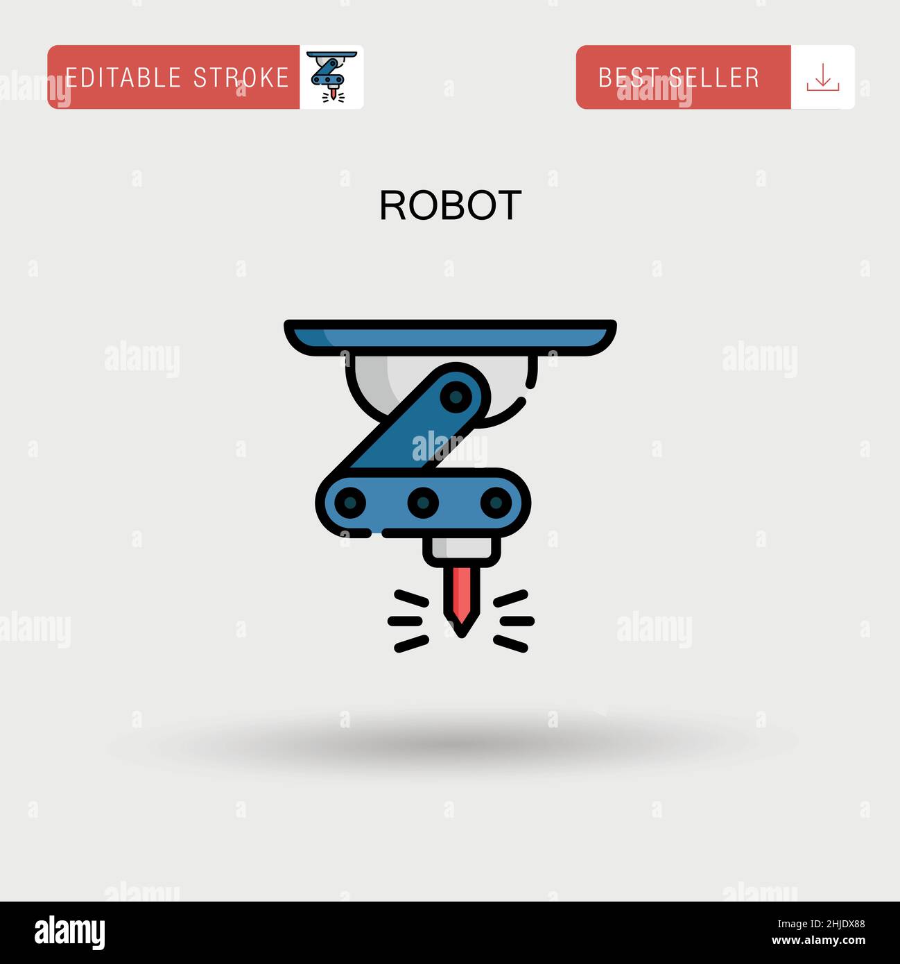 Robot Simple vector icon Stock Vector Image & Art - Alamy