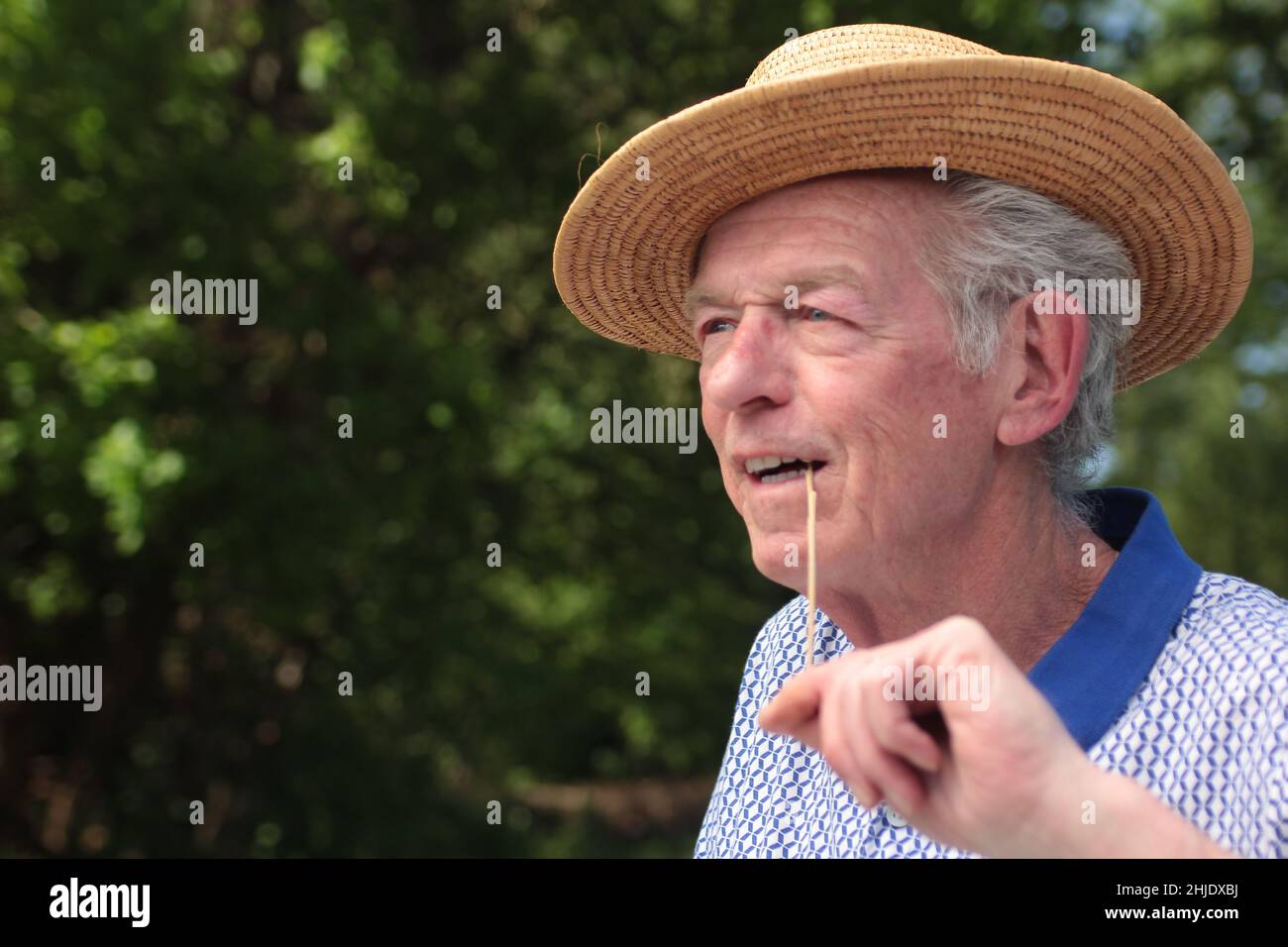 Beautiful old man outside Stock Photo - Alamy