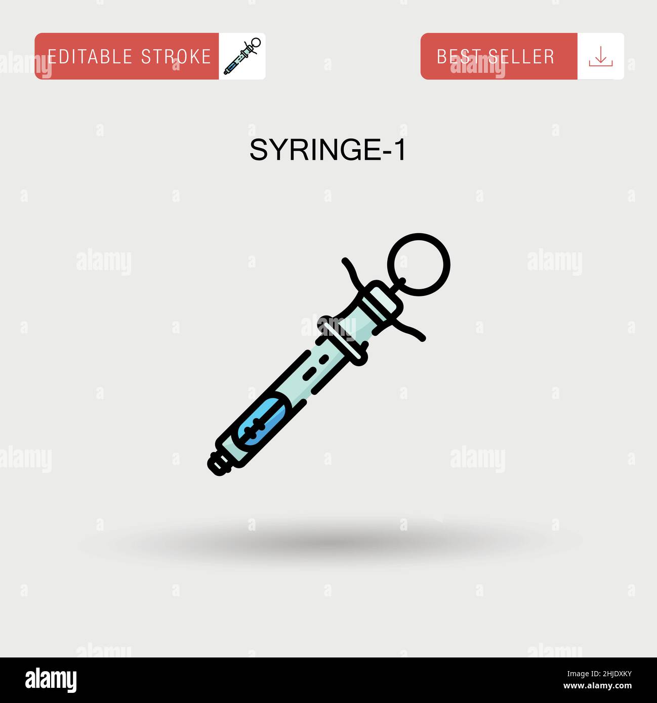 Simple syringe injection outline Stock Vector Images - Alamy