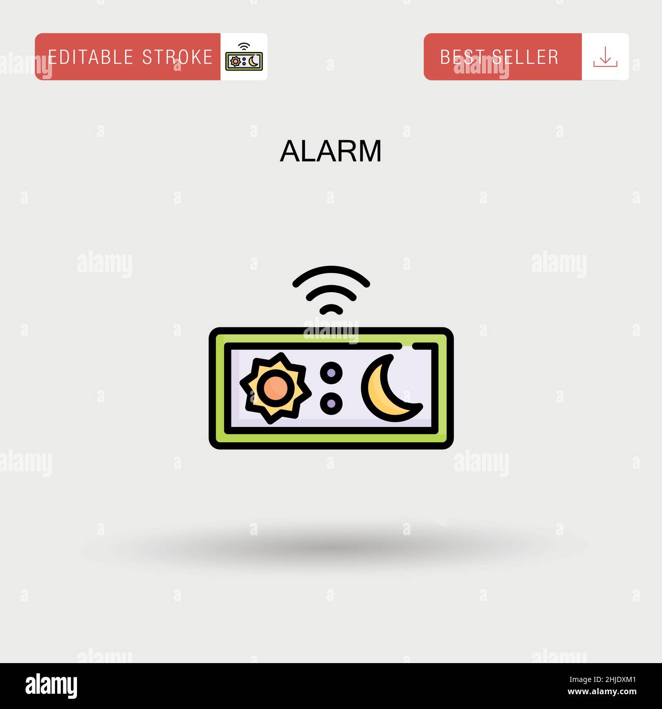 Fire alarm icon cartoon style hi-res stock photography and images - Alamy