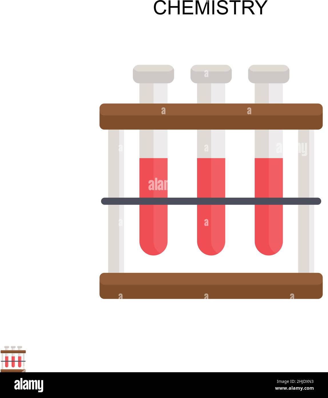Chemistry Simple vector icon. Illustration symbol design template for ...