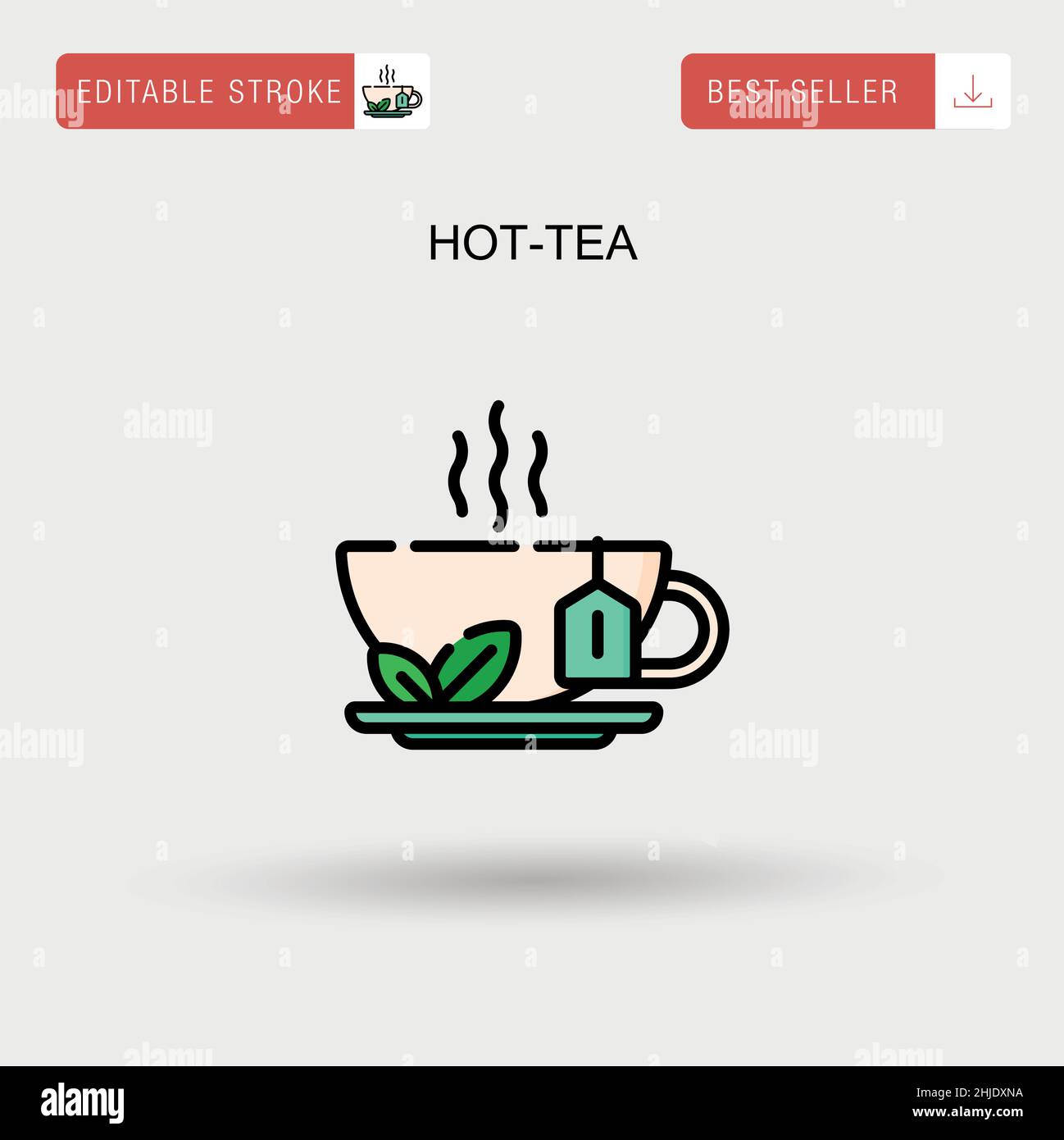 Hot tea herb drink Stock Vector Images - Alamy