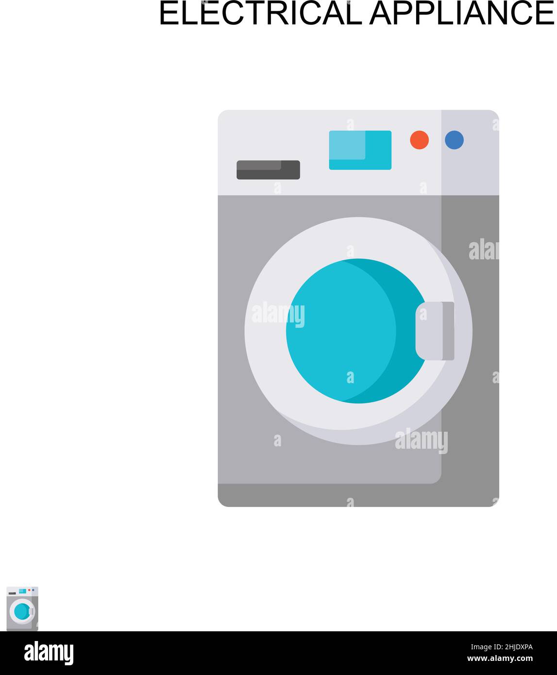 Electrical appliance Simple vector icon. Illustration symbol design ...