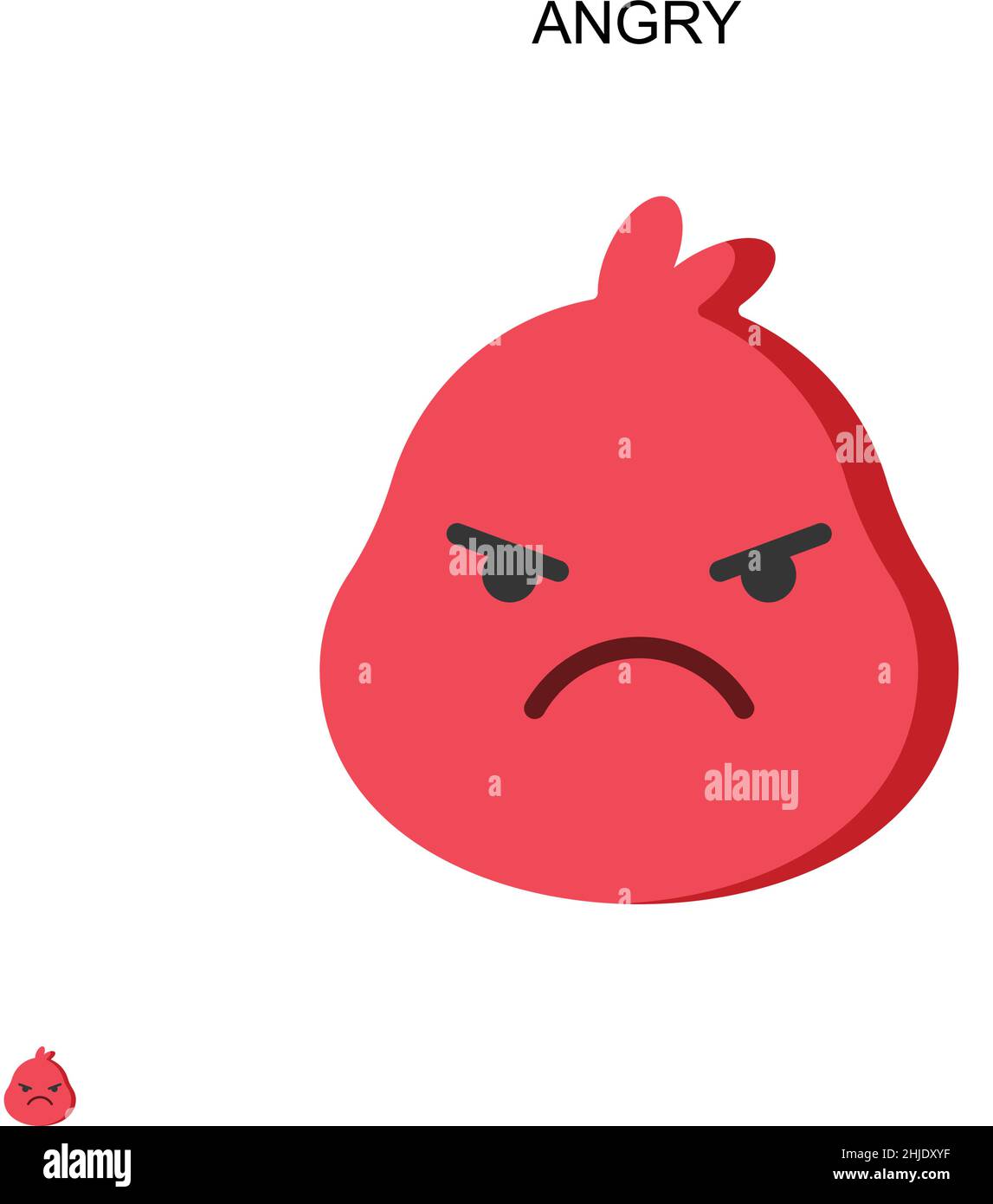 Angry icon hi-res stock photography and images - Alamy