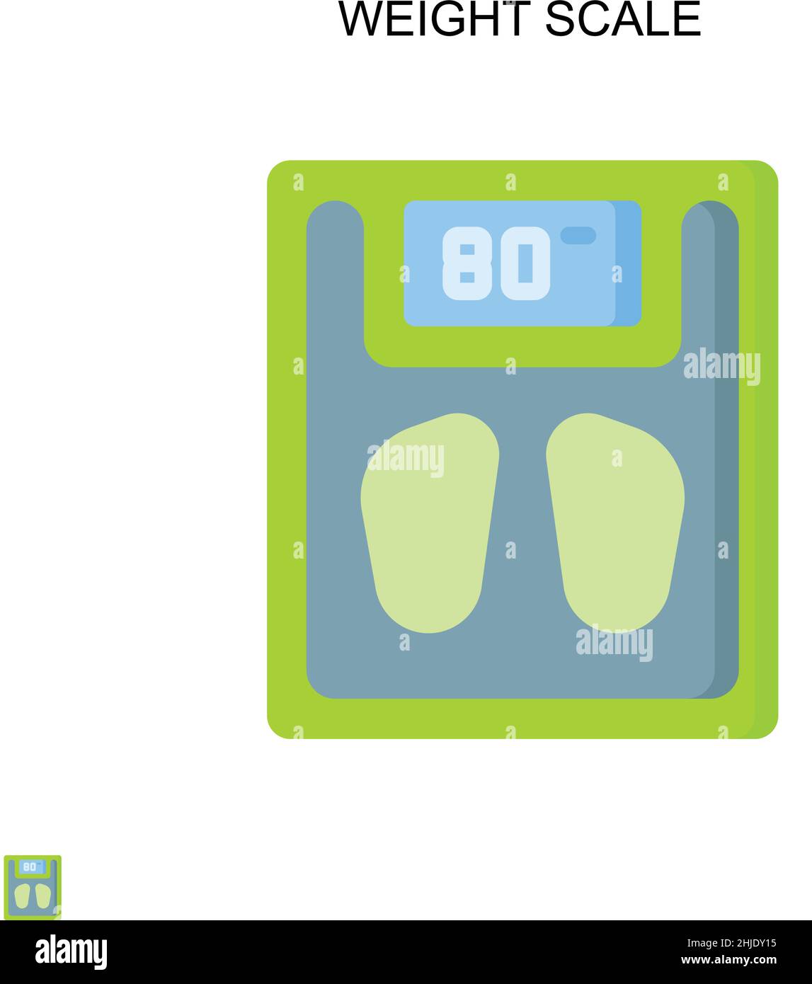 Weight Scale Simple Vector Icon Illustration Symbol Design Template For Web Mobile Ui Element