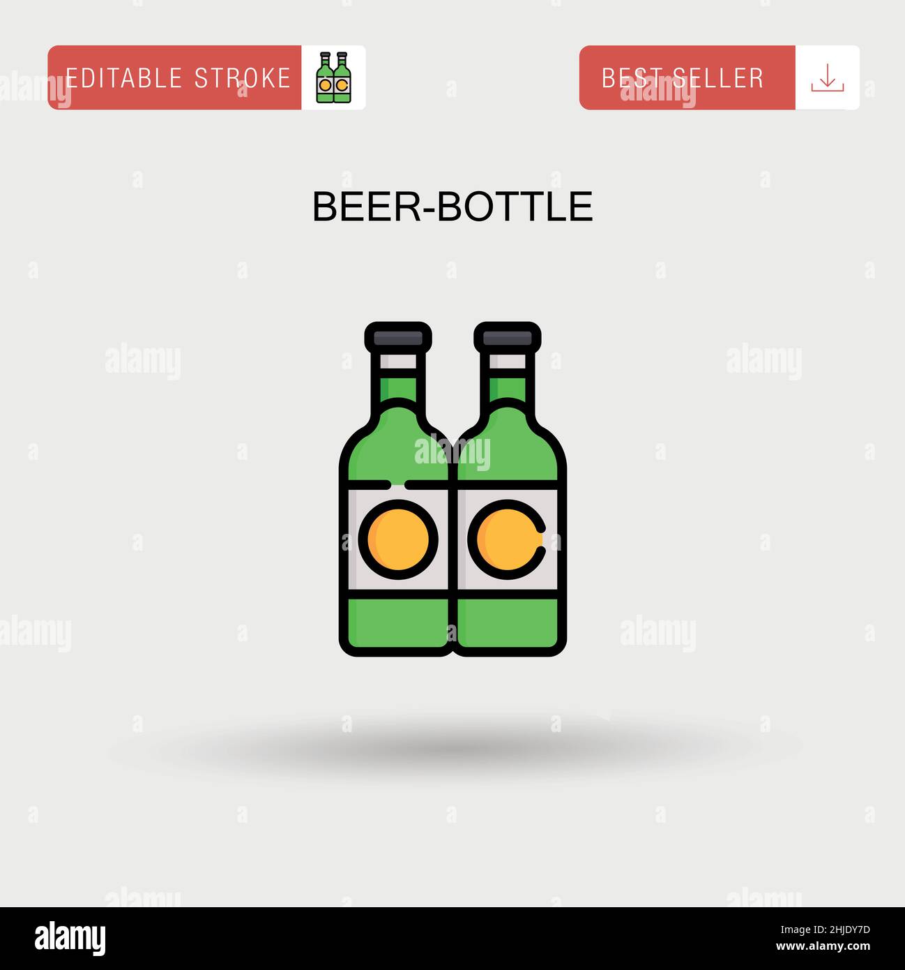 Light beer bottle color Stock Vector Images - Alamy