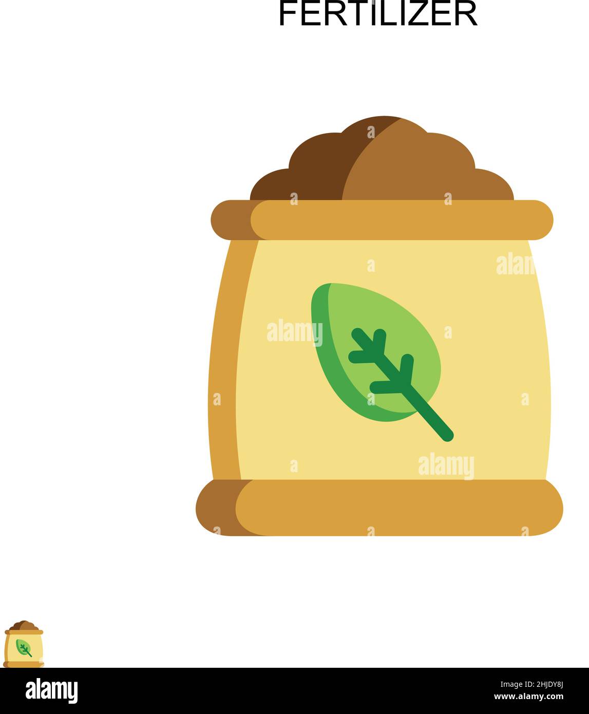 Fertilizer Simple vector icon. Illustration symbol design template for web mobile UI element ...