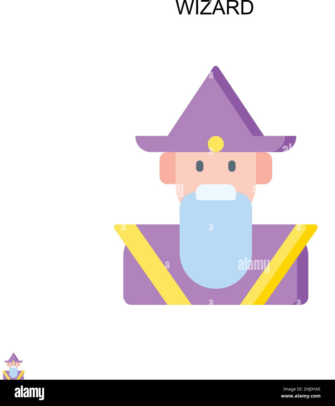 Wizard Simple vector icon. Illustration symbol design template for web mobile UI element Stock ...
