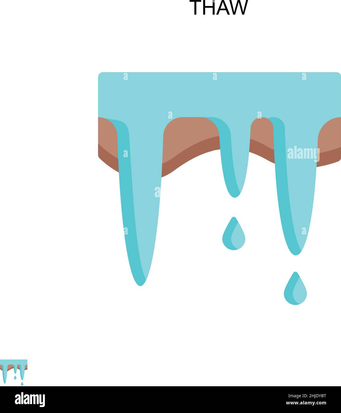 Thaw Simple vector icon. Illustration symbol design template for web ...