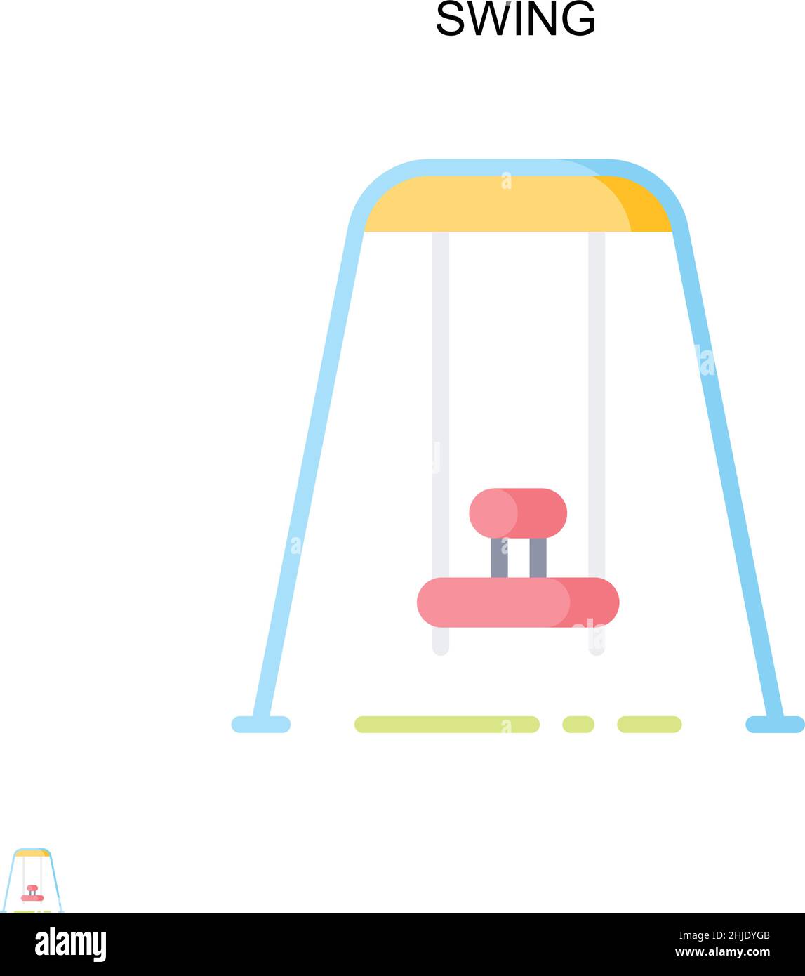 Swing woman spring Stock Vector Images - Alamy