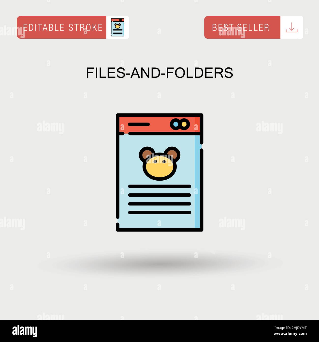 Files-and-folders Simple vector icon Stock Vector Image & Art - Alamy
