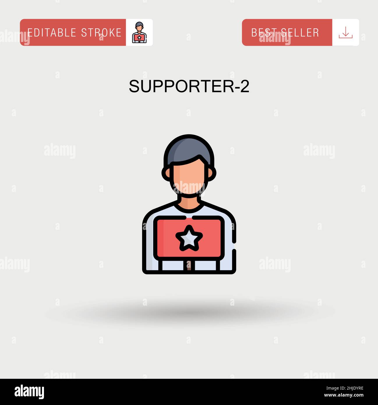 Black female supporter Stock Vector Images - Alamy