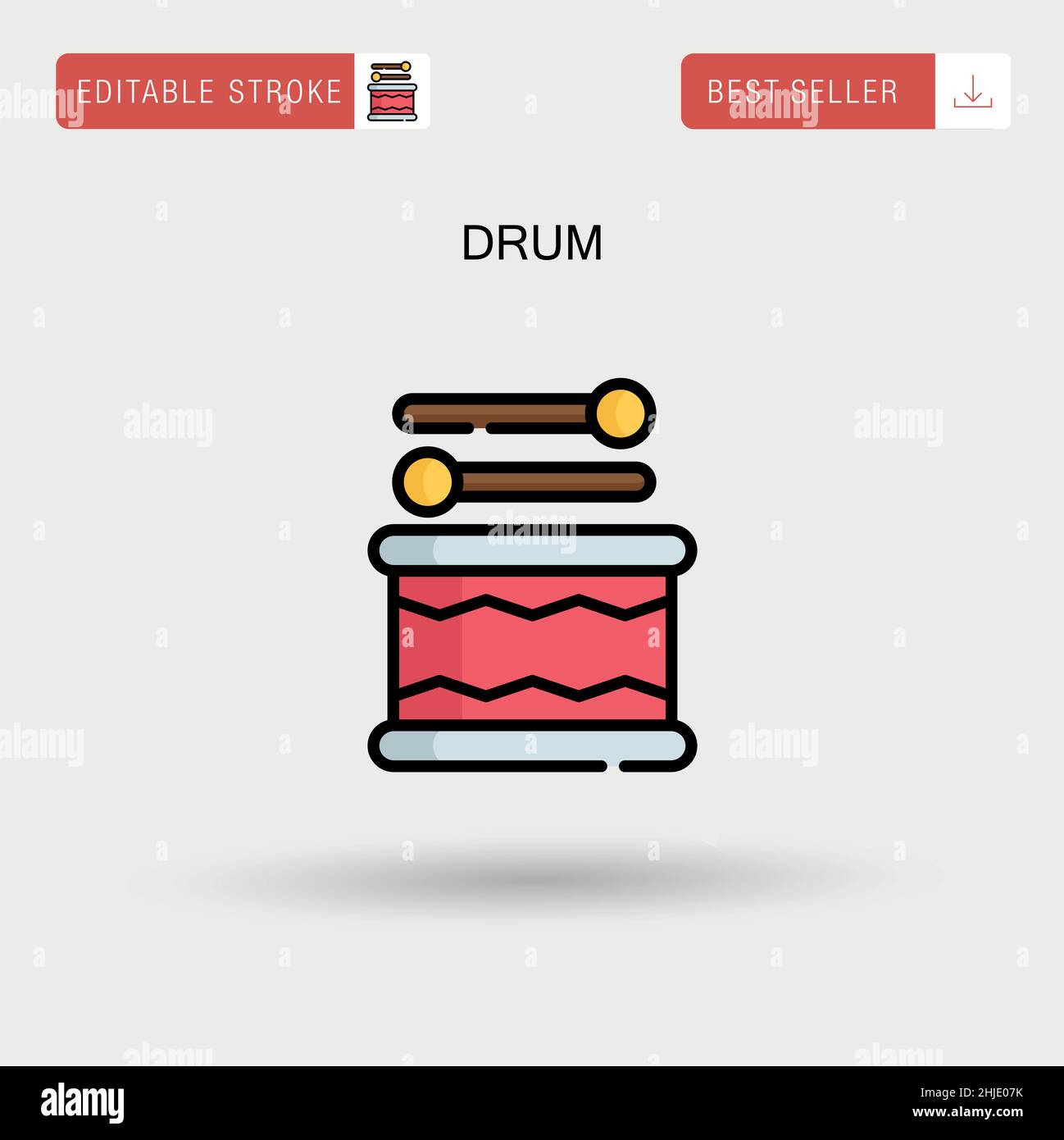 Man playing hand drum Stock Vector Images - Alamy