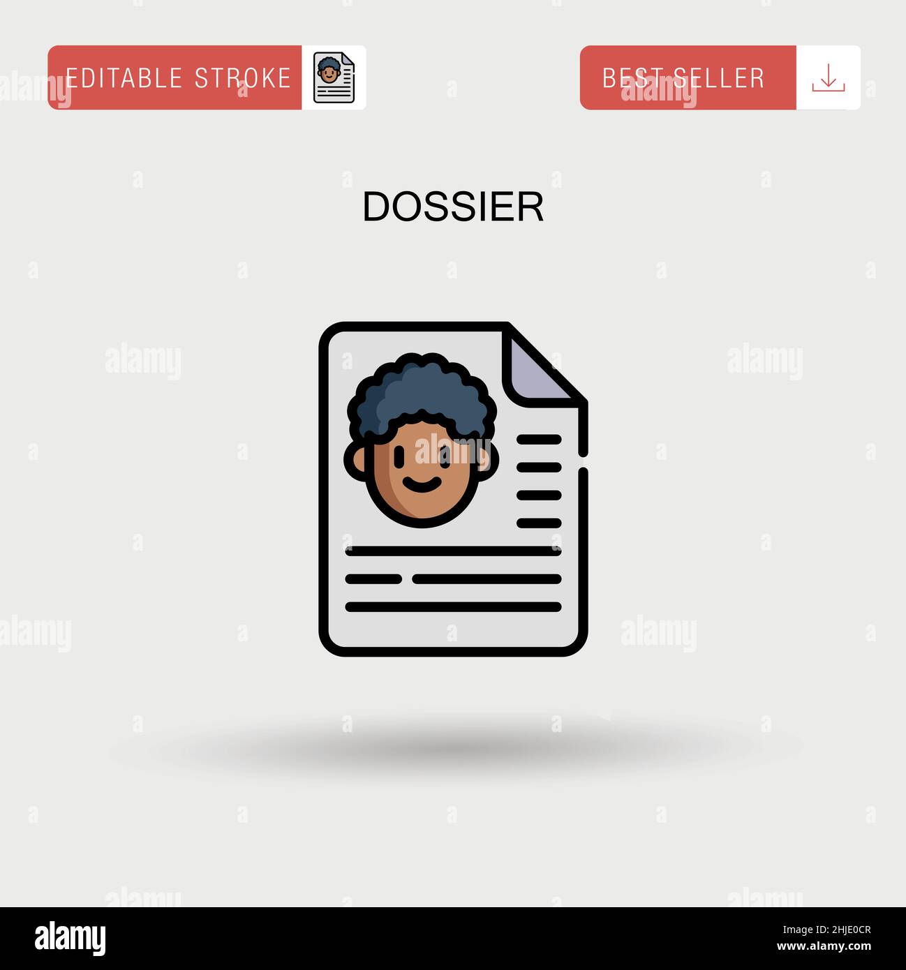 Dossier of paper Stock Vector Images - Alamy