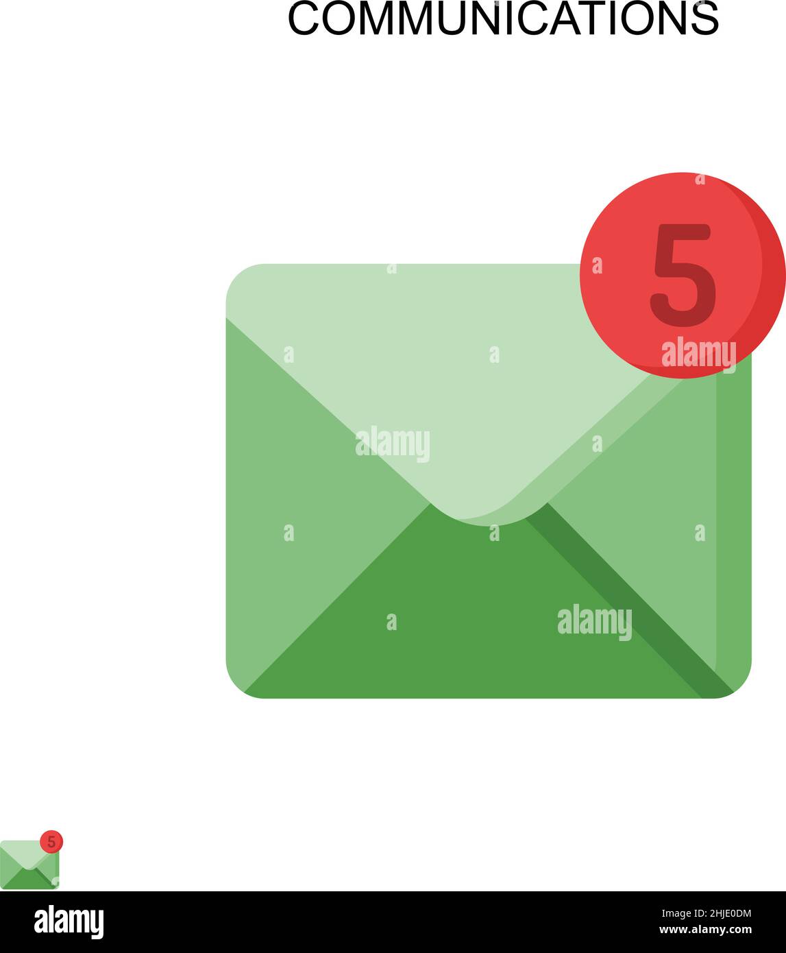 Communications Simple vector icon. Illustration symbol design template ...