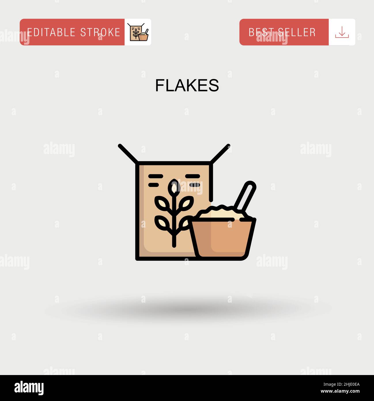 Corn flakes texture Stock Vector Images - Alamy