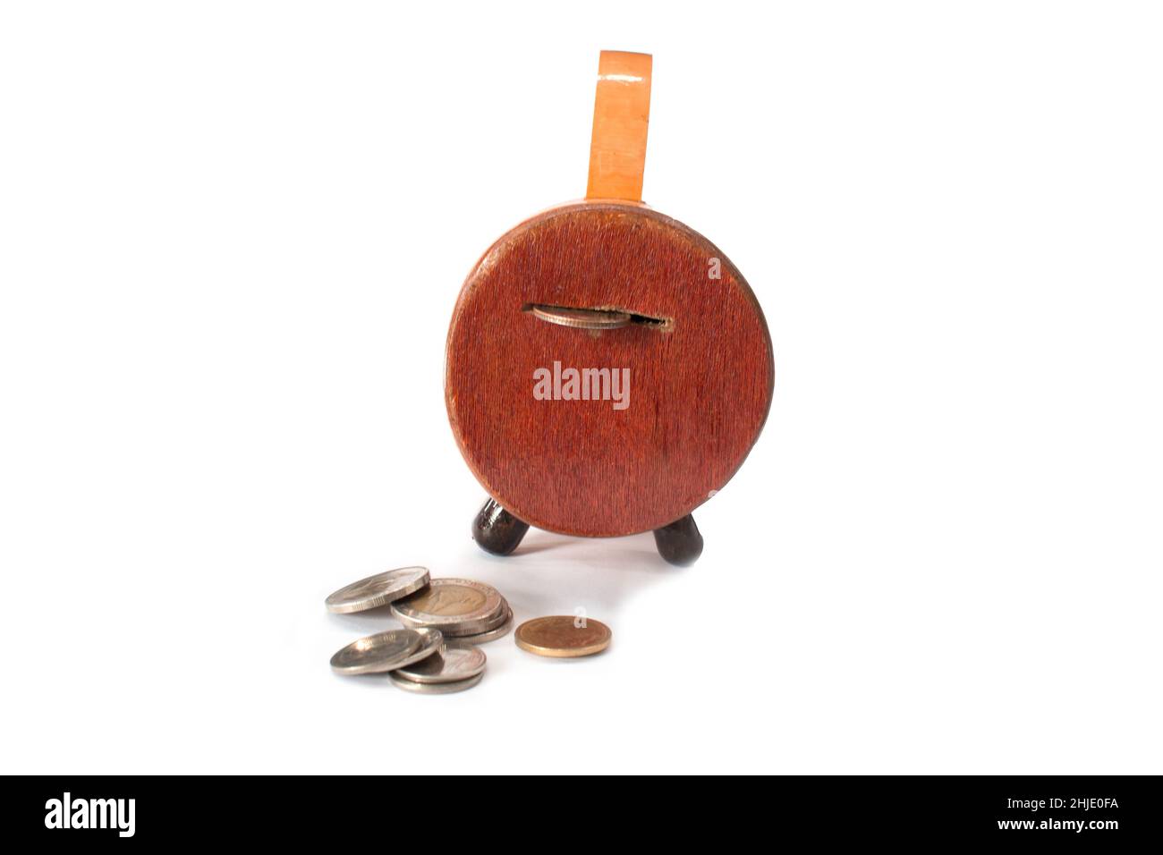 handmade bank and money tower Stock Photo - Alamy