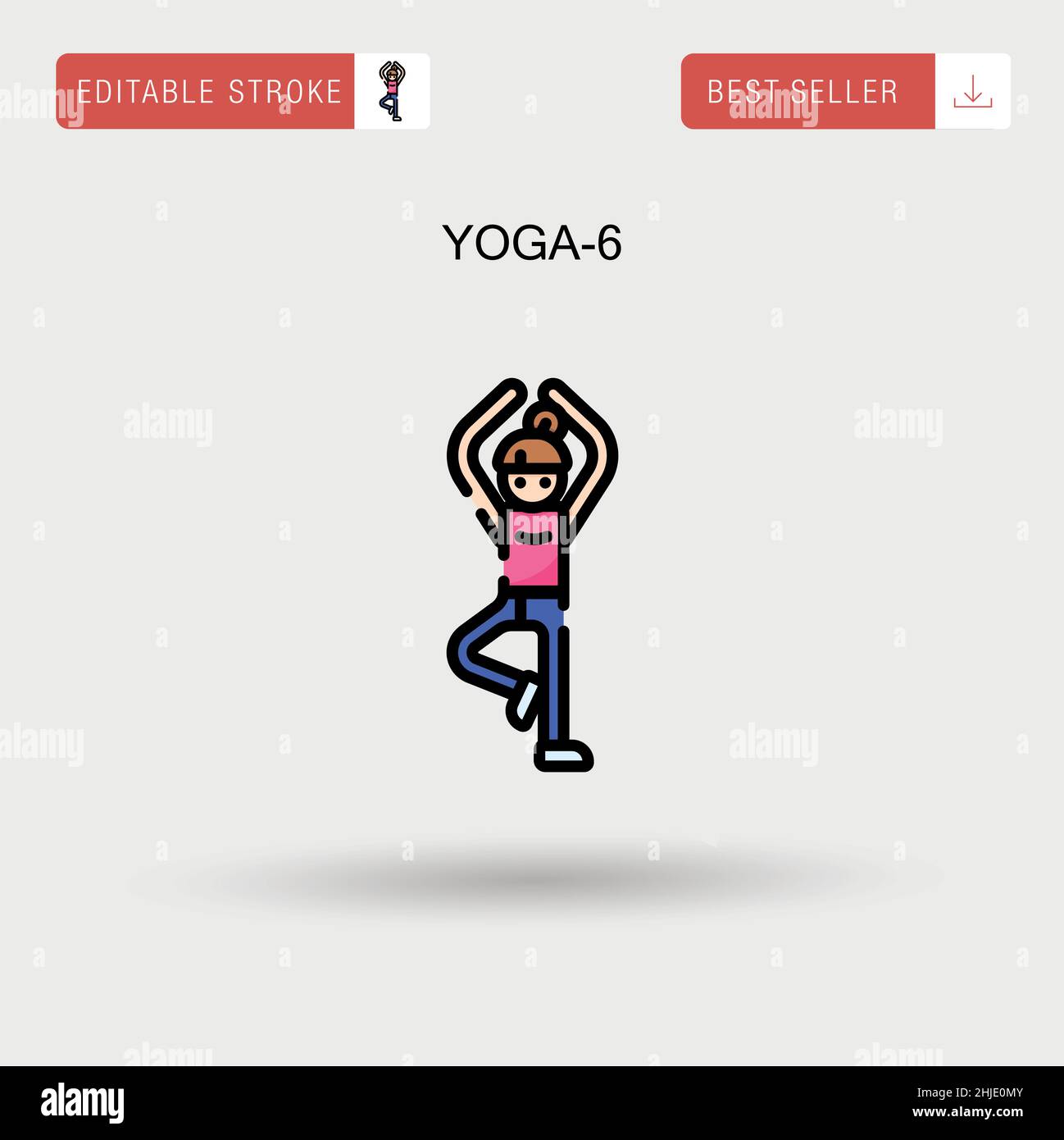 Yoga Poses Vector High Resolution Stock Photography and Images - Alamy