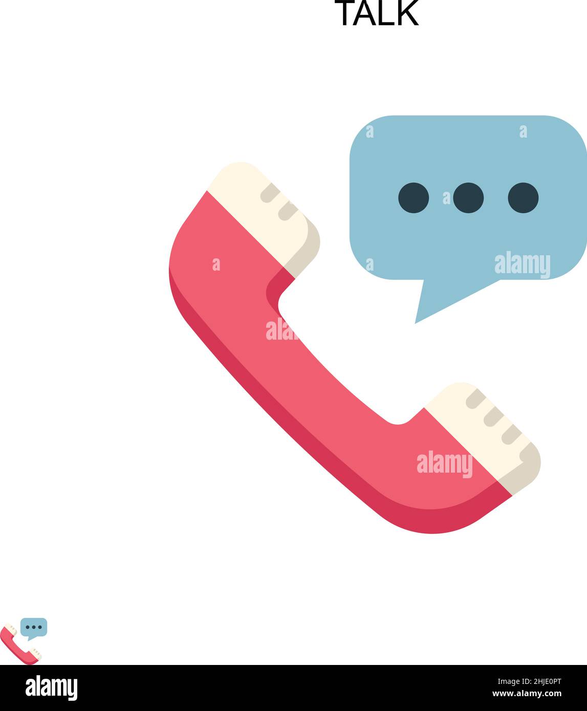Talk Simple vector icon. Illustration symbol design template for web ...