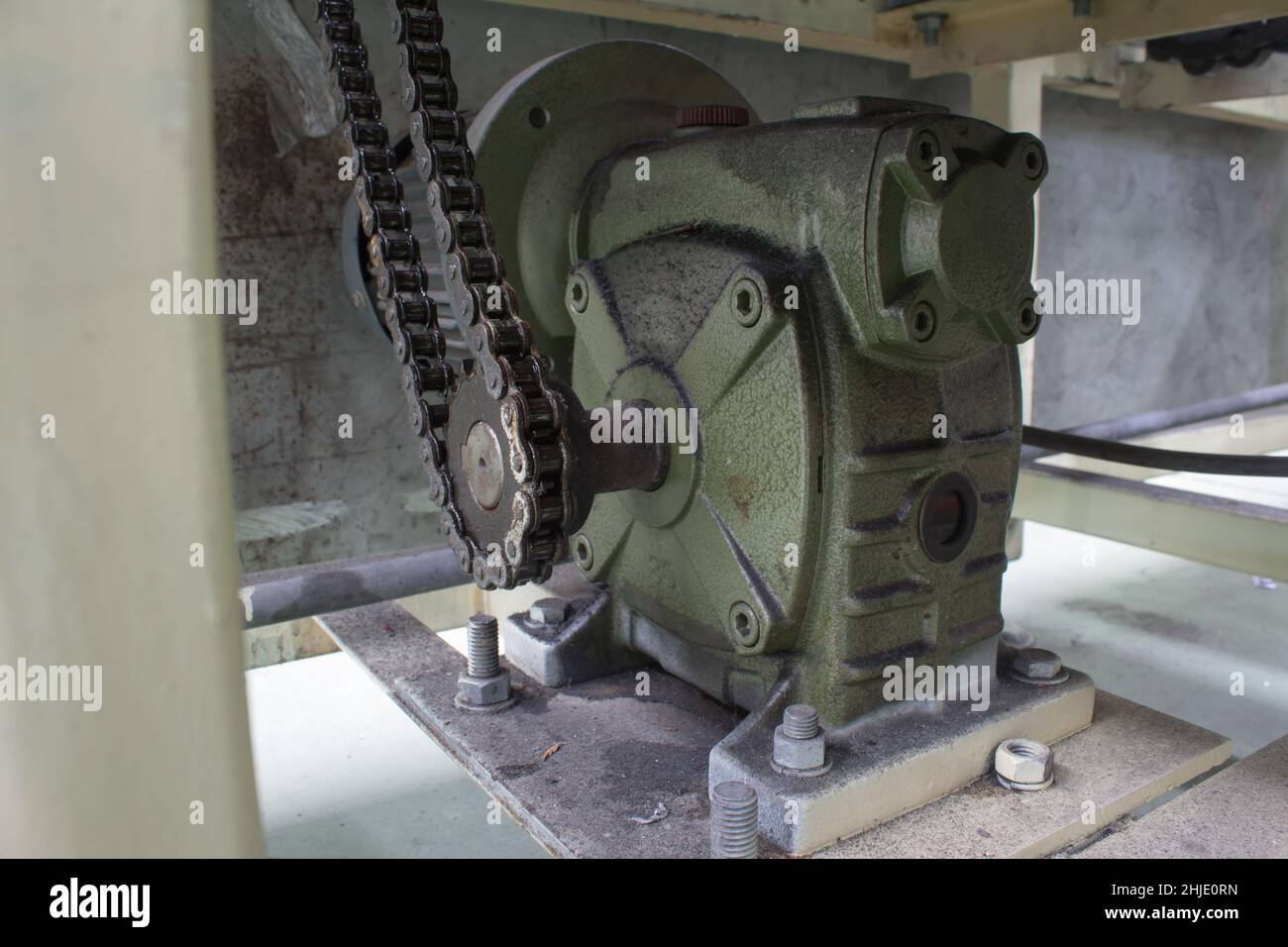 Electric motor conveyor line assembly Stock Photo - Alamy