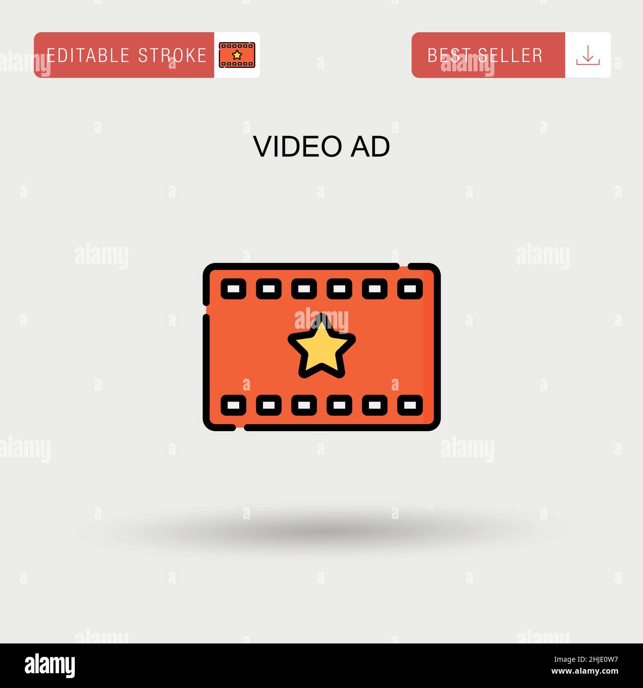 Video player modern banner Stock Vector Images - Alamy