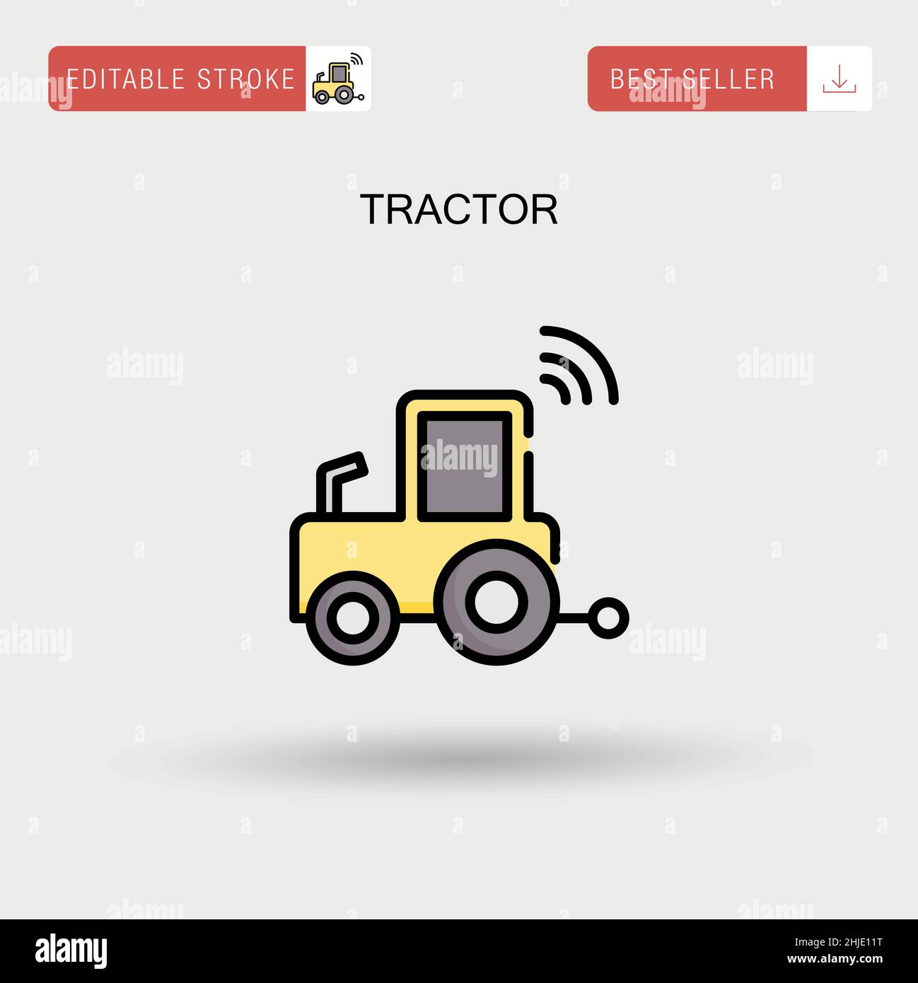 Truck tractor countryside Stock Vector Images - Alamy