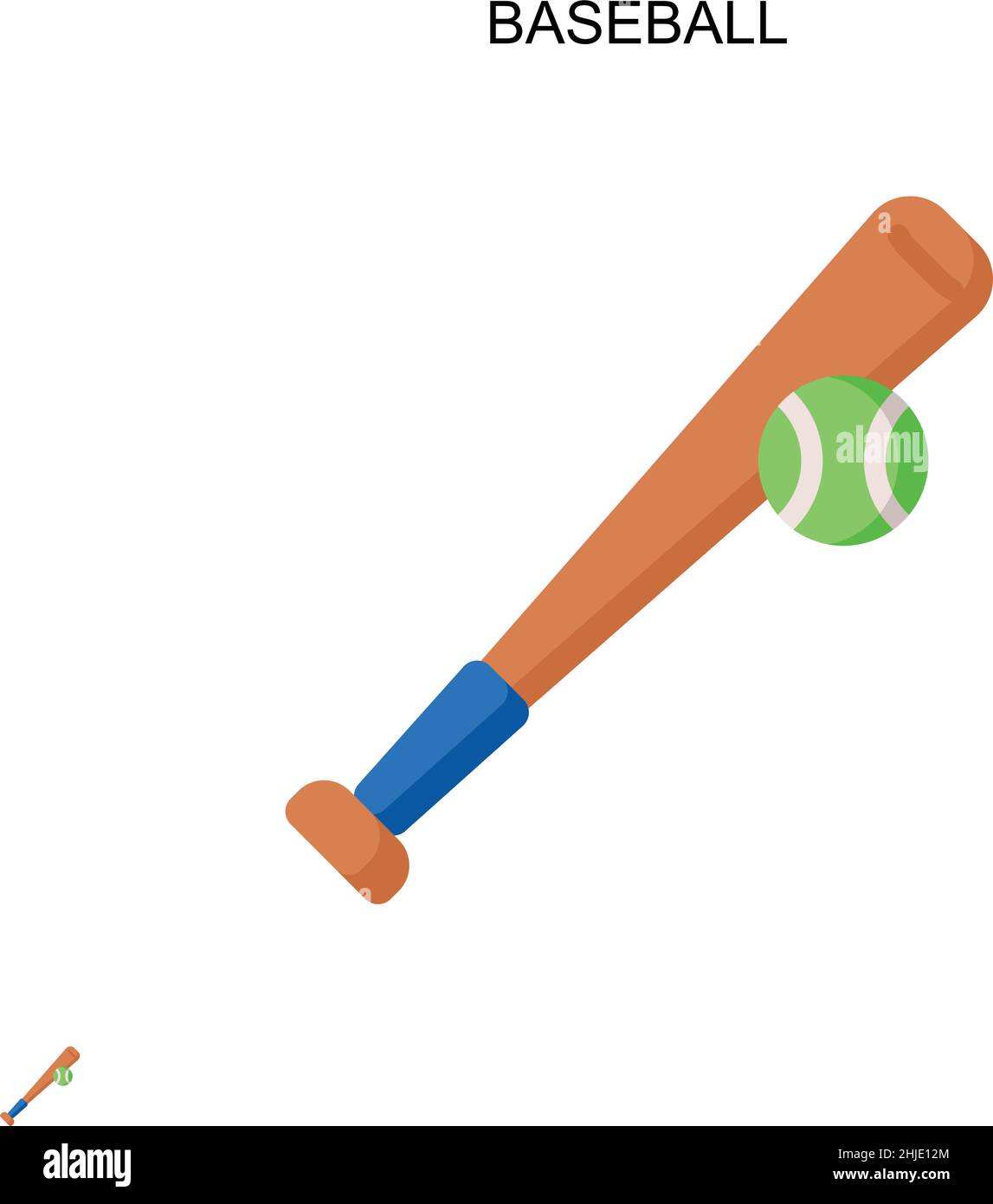 Baseball Simple vector icon. Illustration symbol design template for ...