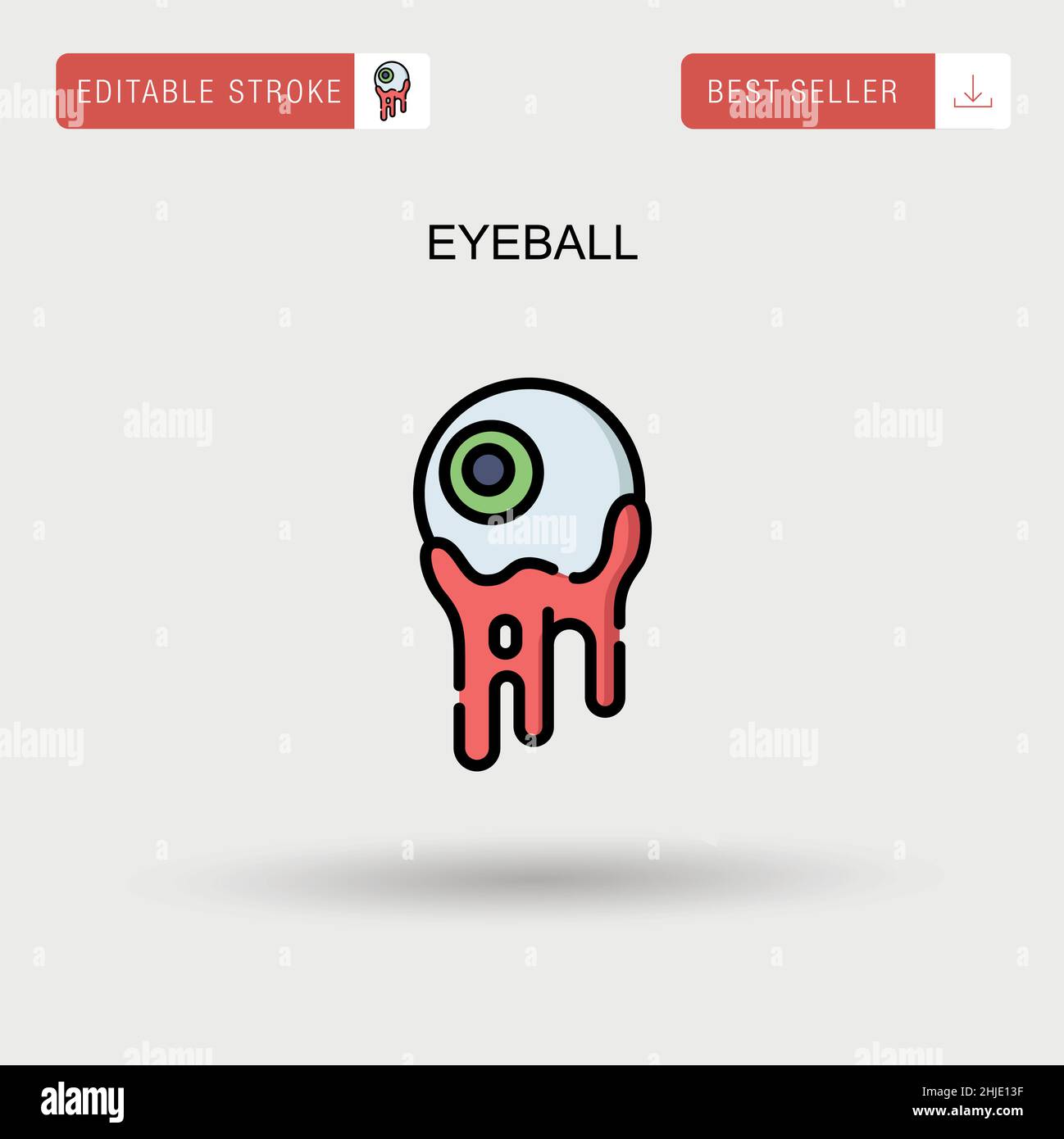 Eyeball Simple vector icon Stock Vector Image & Art - Alamy
