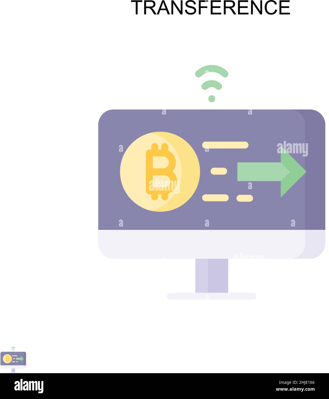 Transference Simple vector icon. Illustration symbol design template ...