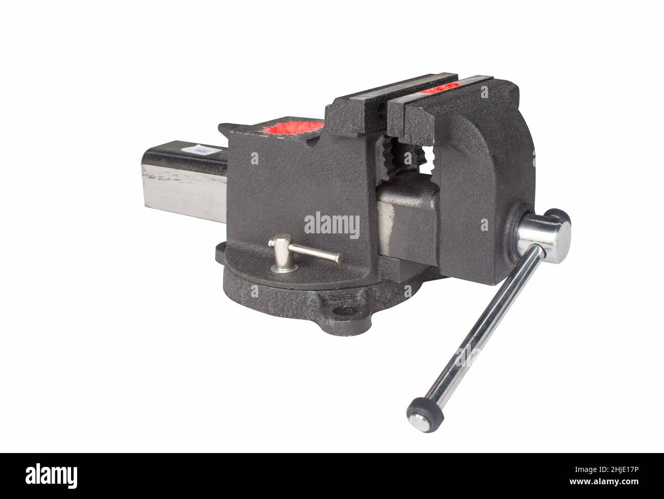 Table vise isolated on white Stock Photo - Alamy