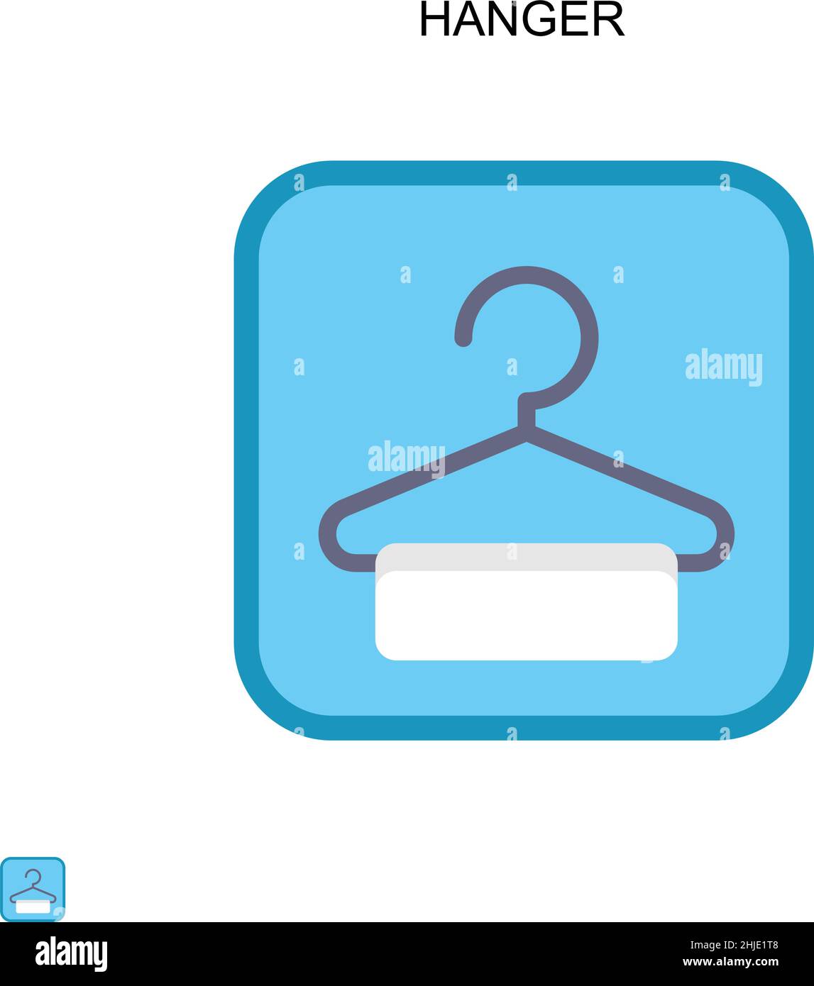 Hanger Simple vector icon. Illustration symbol design template for web ...