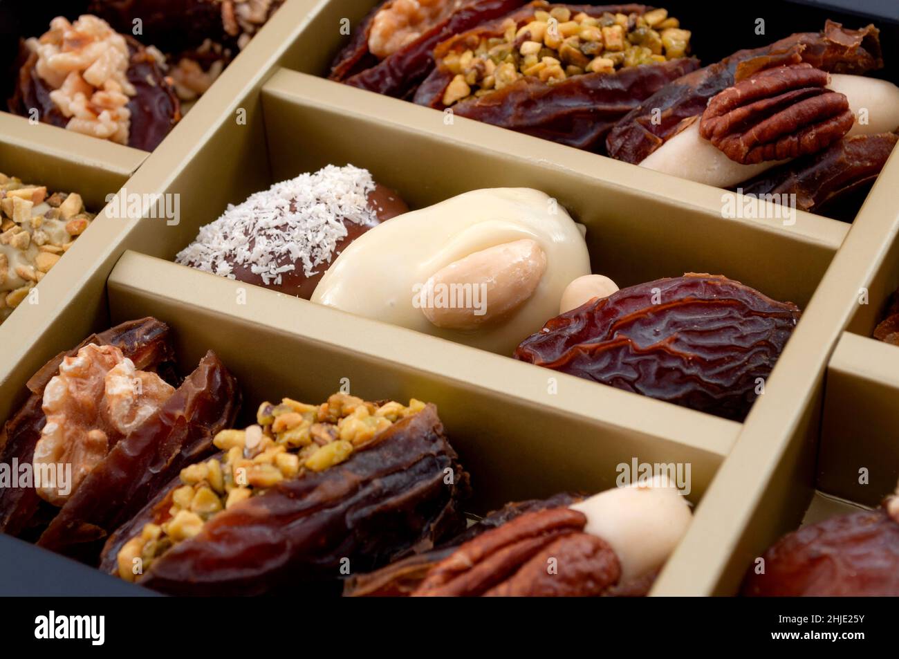 Ramadan sweets and luxurious selection of jumbo sweet dates concept ...