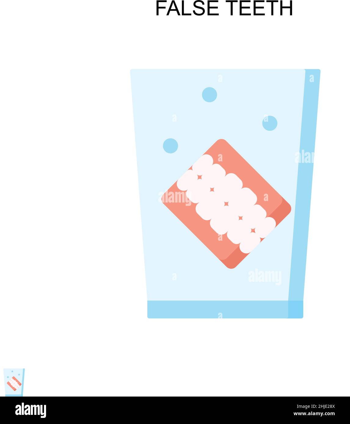 Old dentures false teeth Stock Vector Images - Alamy