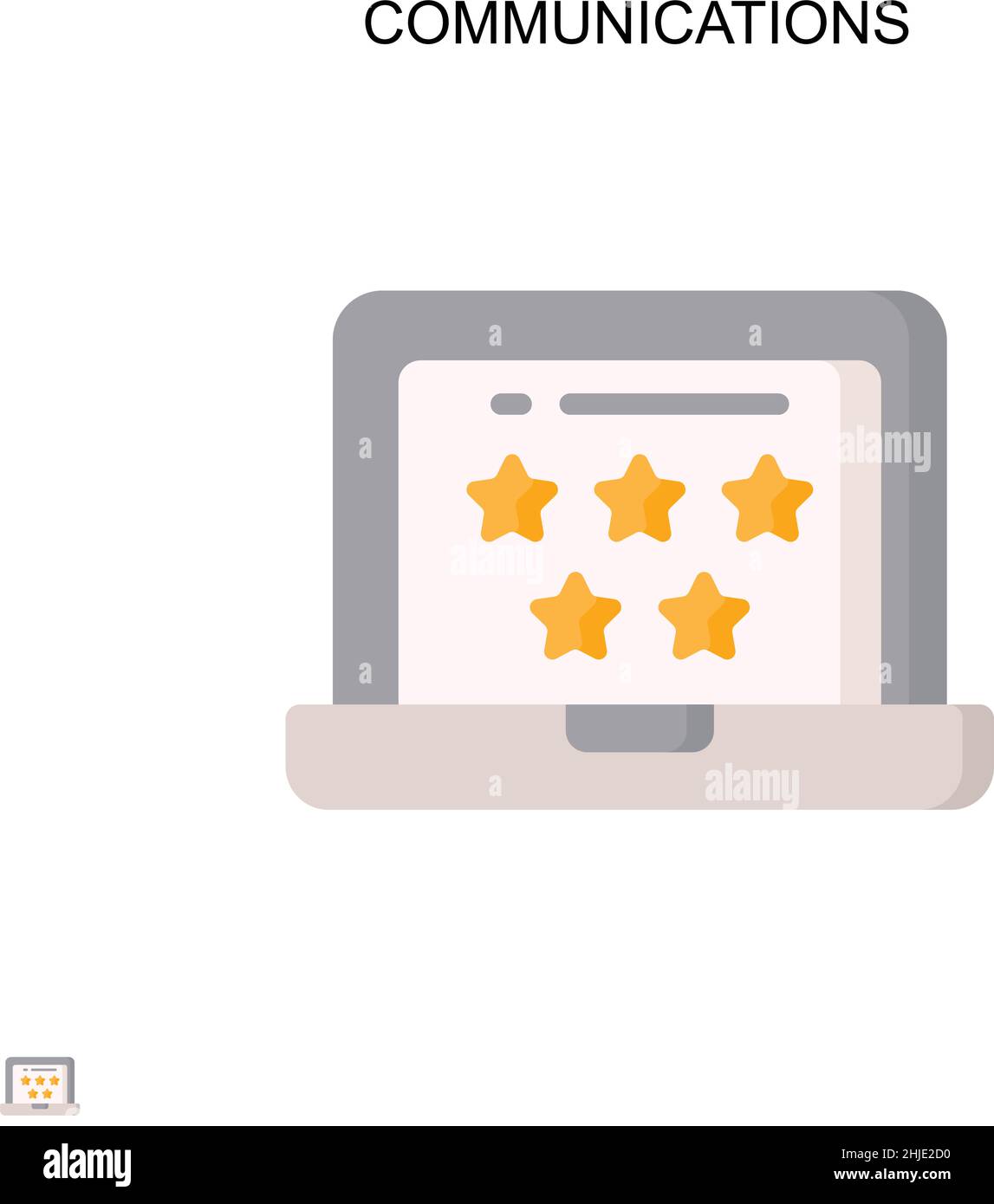 Communications Simple vector icon. Illustration symbol design template ...