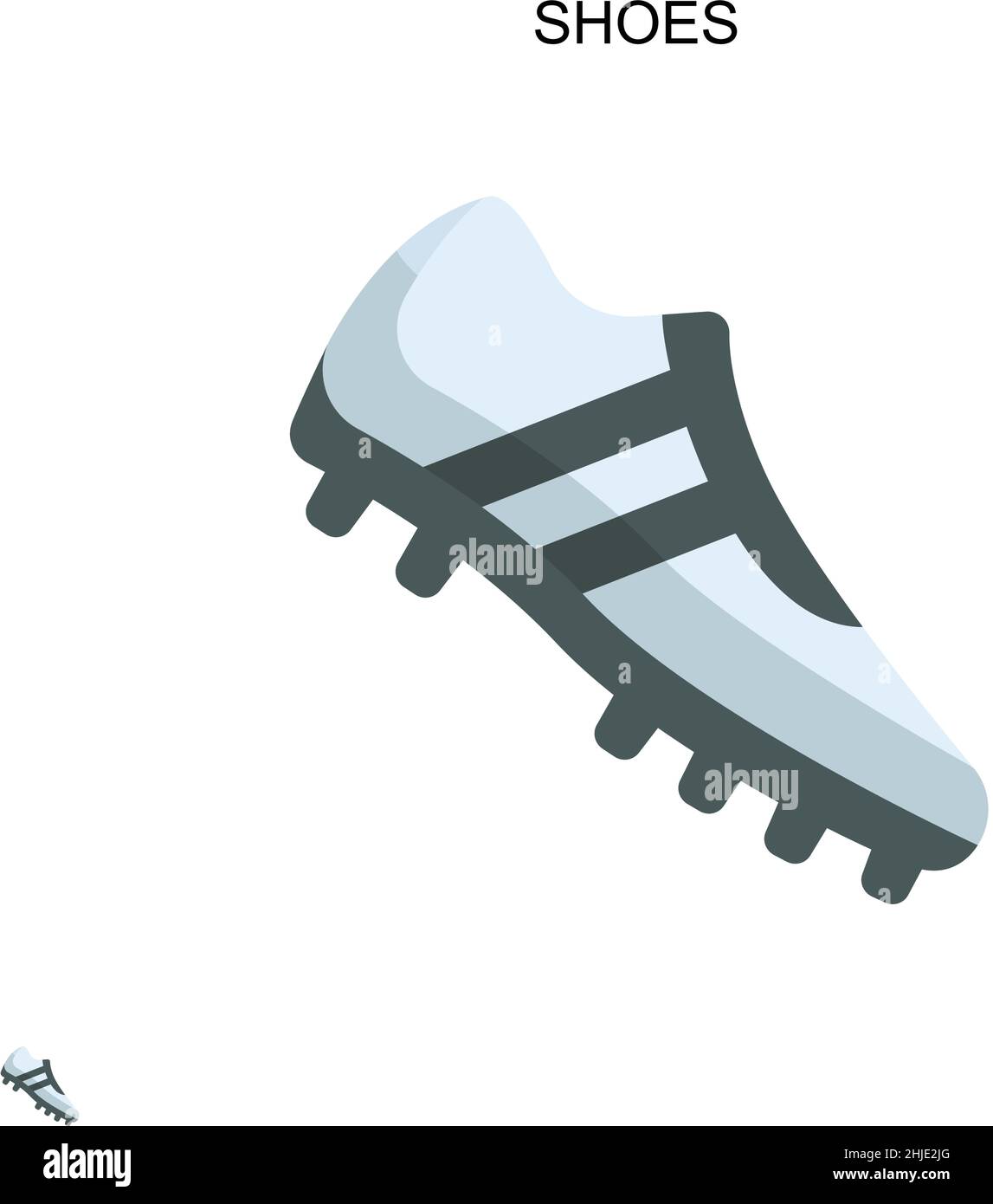 Shoes Simple vector icon. Illustration symbol design template for web ...