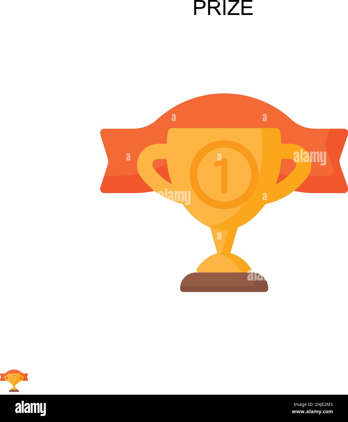 Prize Simple vector icon. Illustration symbol design template for web ...