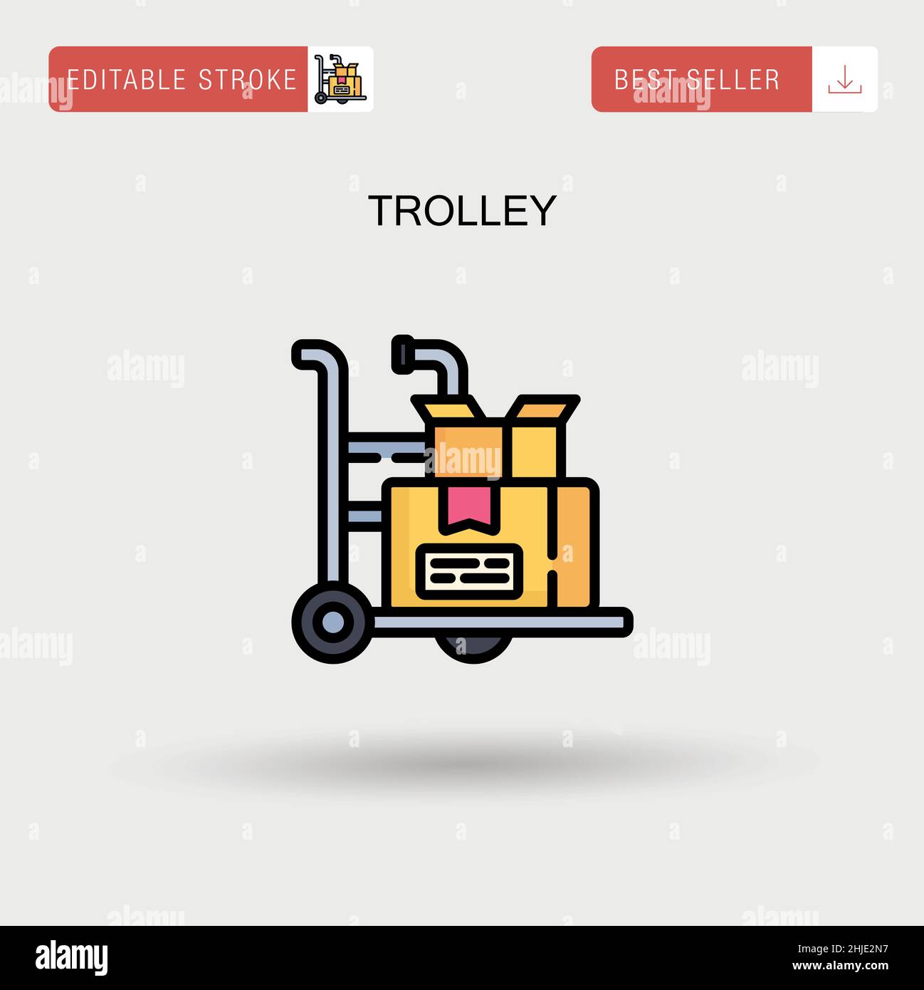 3d illustration grocery trolley Stock Vector Images - Alamy