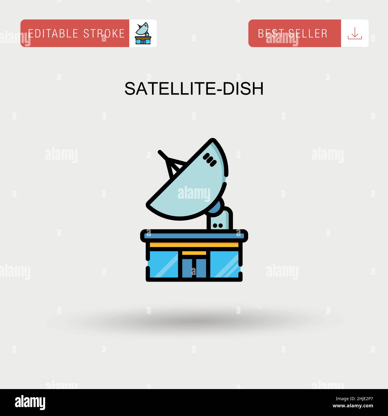 Large array satellite dish antenna Stock Vector Images - Alamy