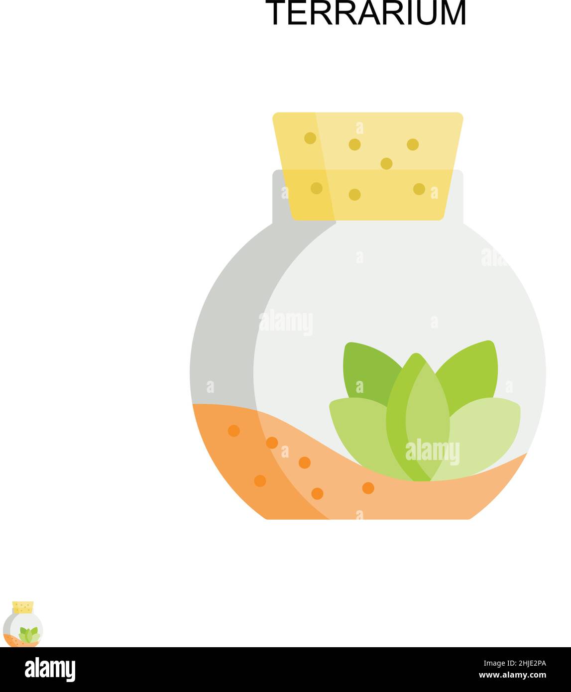 Terrarium Simple vector icon. Illustration symbol design template for ...