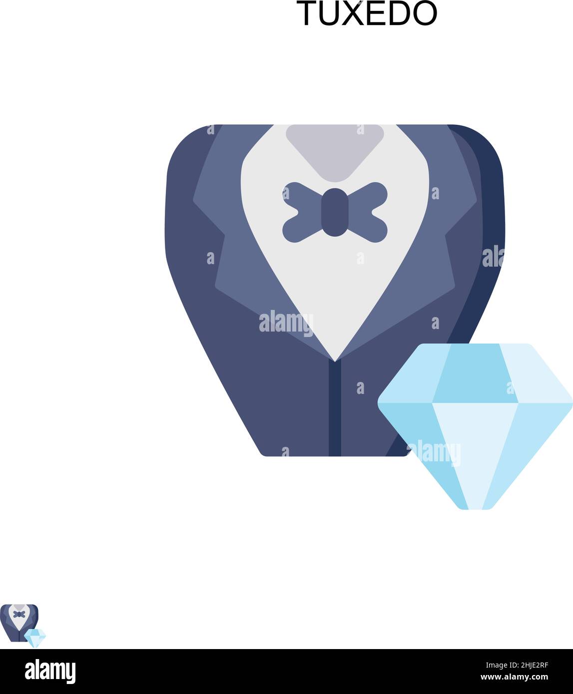 Tuxedo Simple vector icon. Illustration symbol design template for web mobile UI element Stock ...