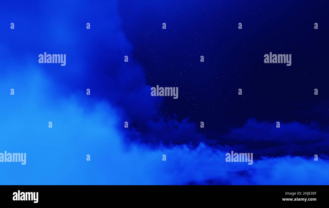 Landscape night of night stars in sky and cloud Stock Photo - Alamy