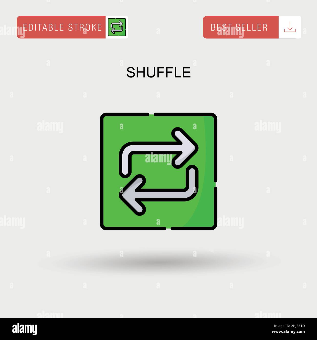 Shuffle icon hi-res stock photography and images - Alamy