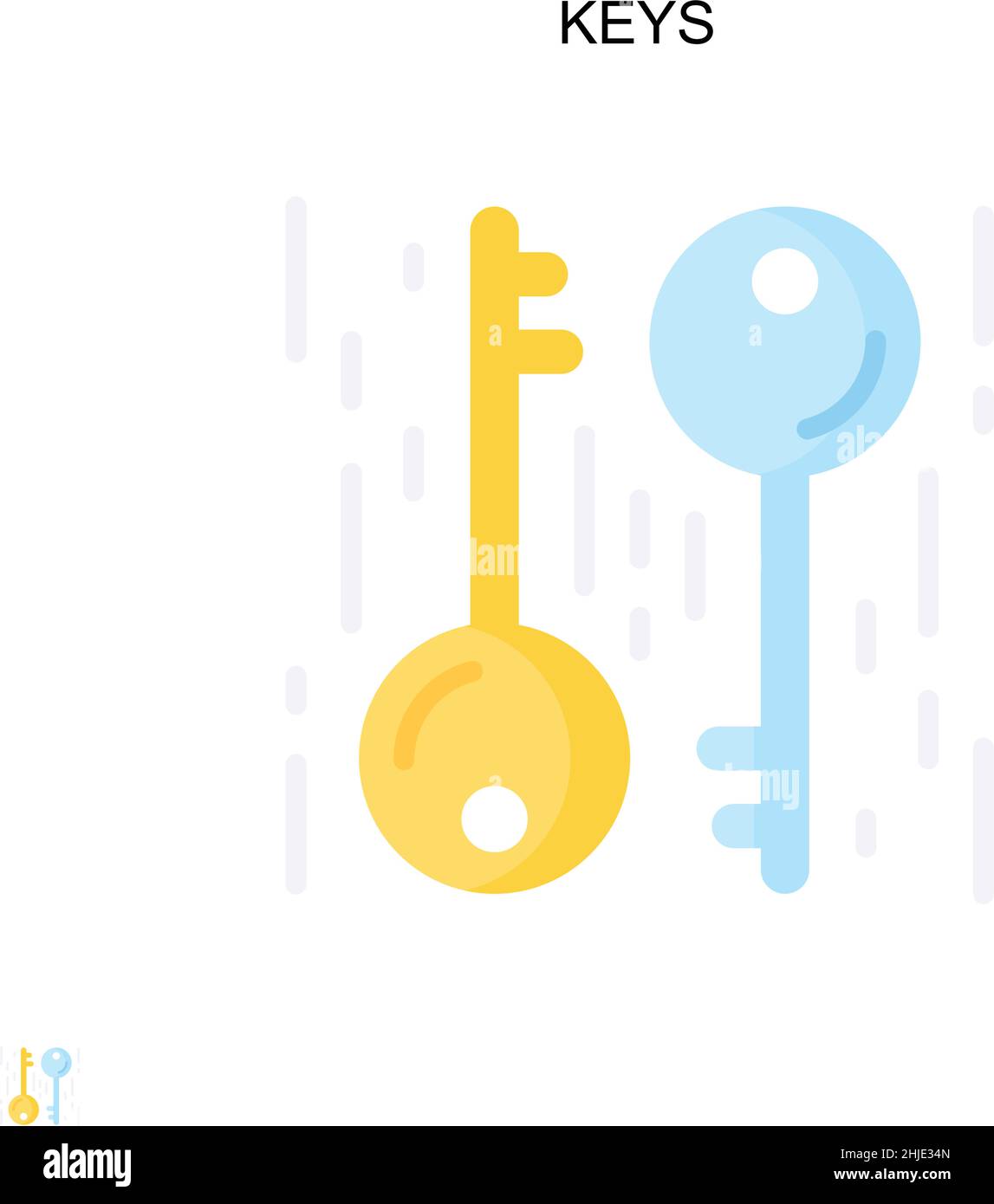 Keys Simple vector icon. Illustration symbol design template for web ...